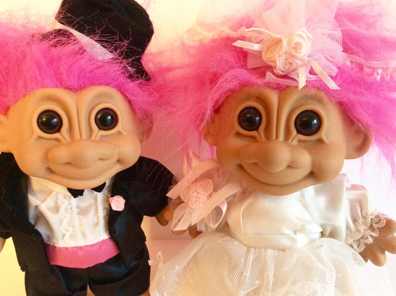 Russ Wedding Trolls Vintage Large Troll Dolls Collectible | Etsy