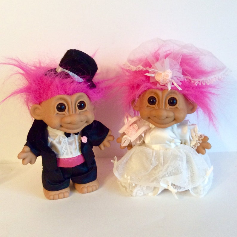 Russ Wedding Trolls Vintage Large Troll Dolls Collectible | Etsy