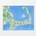 Cape Cod Map, Watercolor Print, Massachusetts Prints, Nautical Decor ...
