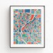 Denver Map Watercolor Print Denver Watercolor Colorado | Etsy
