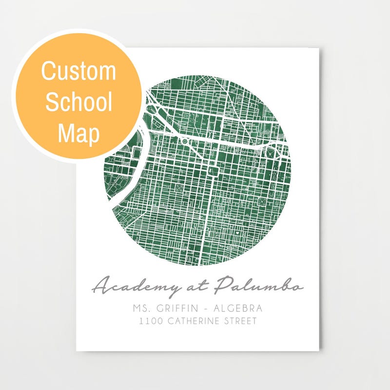 School Maps - Etsy