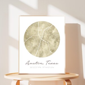 Custom Map, Watercolor Print, Personalized Gift, Customized Gifts, GPS ...