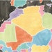 10/40 Window Watercolor Map, Christian Painting, World Missions, Set of ...