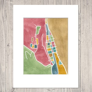 Creede Colorado Map Watercolor Print Travel Decor Colorado | Etsy