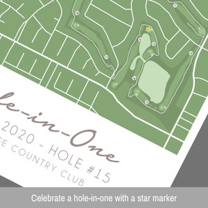 Personalized Golf Course Map, Custom Map, Golf Artwork - Etsy