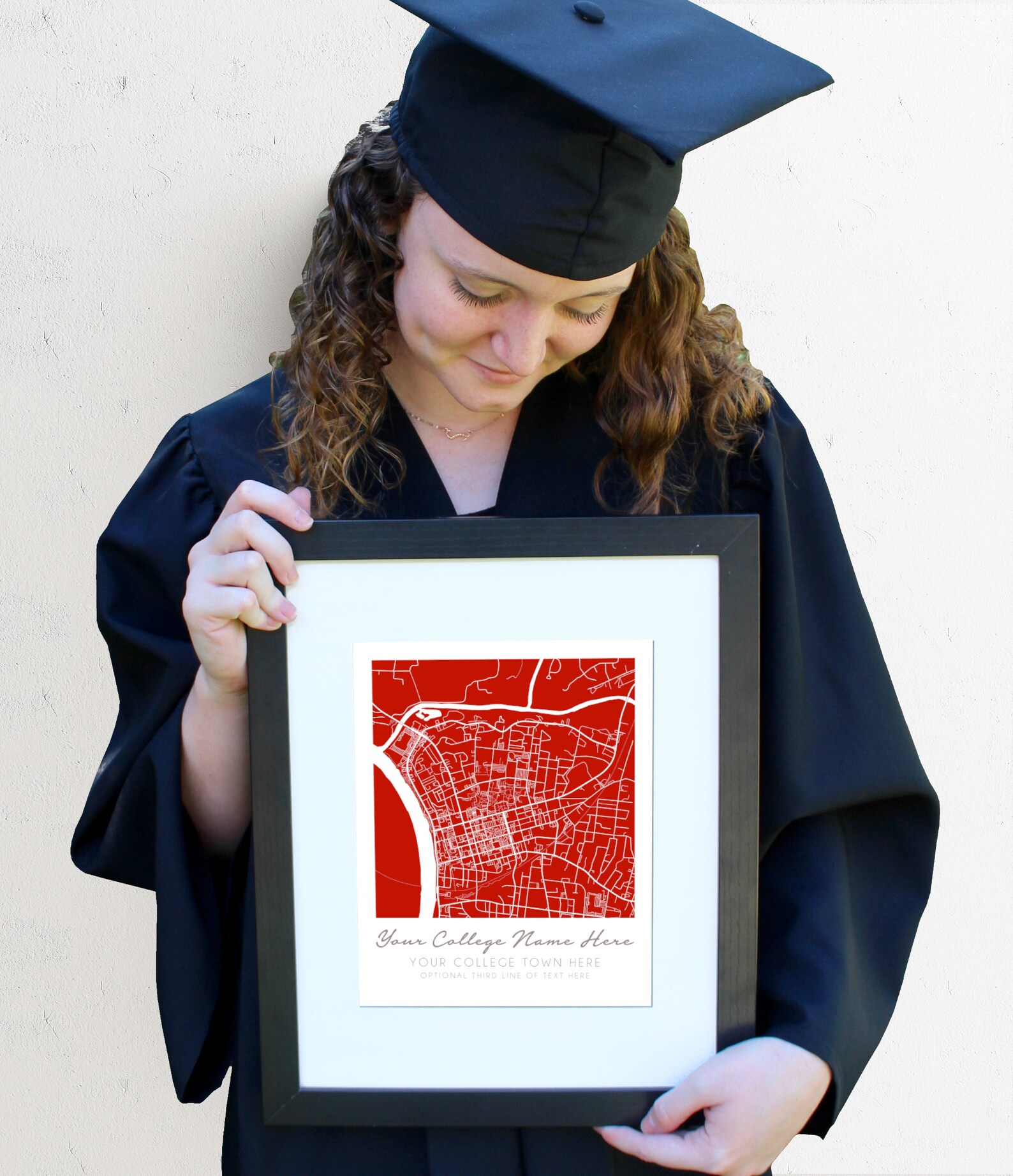 Personalized University Map Custom Map College Campus Dorm - Etsy