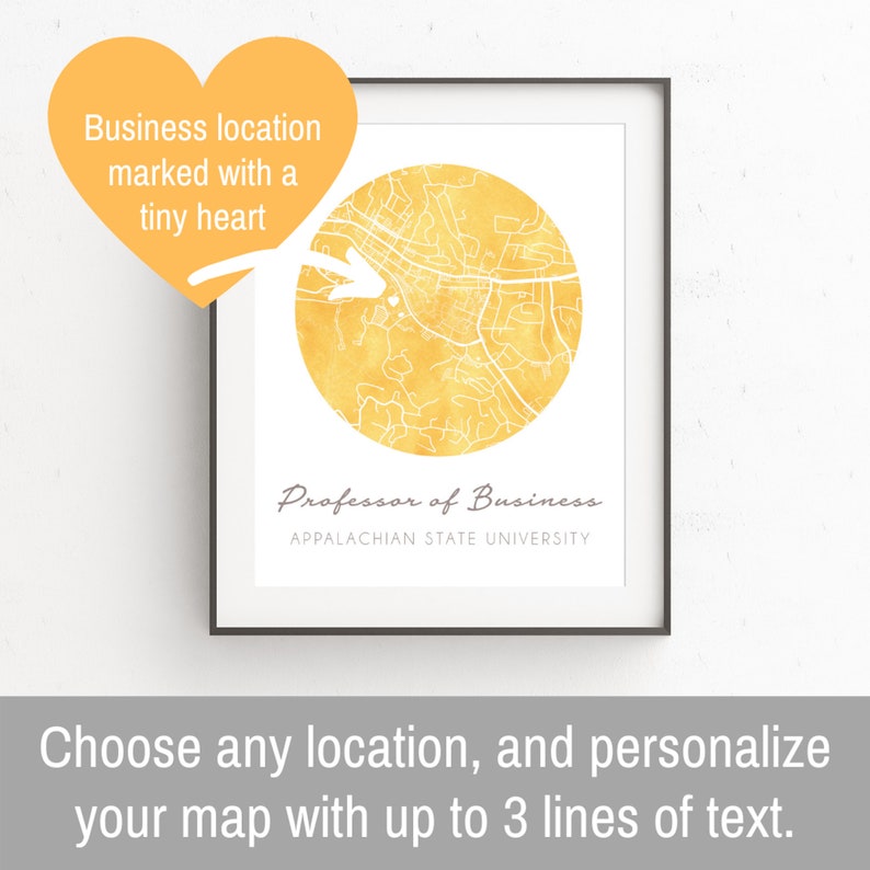 Personalized Retirement Gifts Custom Map Watercolor Print | Etsy