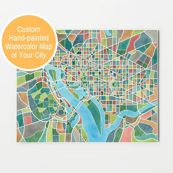 Painting of the Map - Etsy