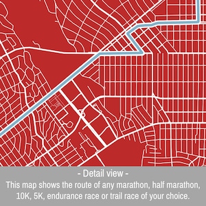 Personalized Marathon Map, Running Gifts for Men, Runner Gifts for ...