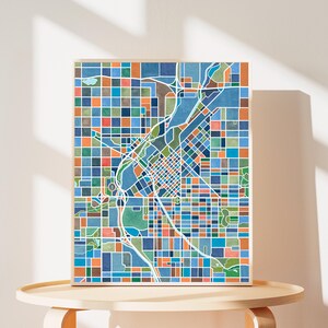 Denver Map, Watercolor Print, Denver Watercolor, Map Art - Etsy