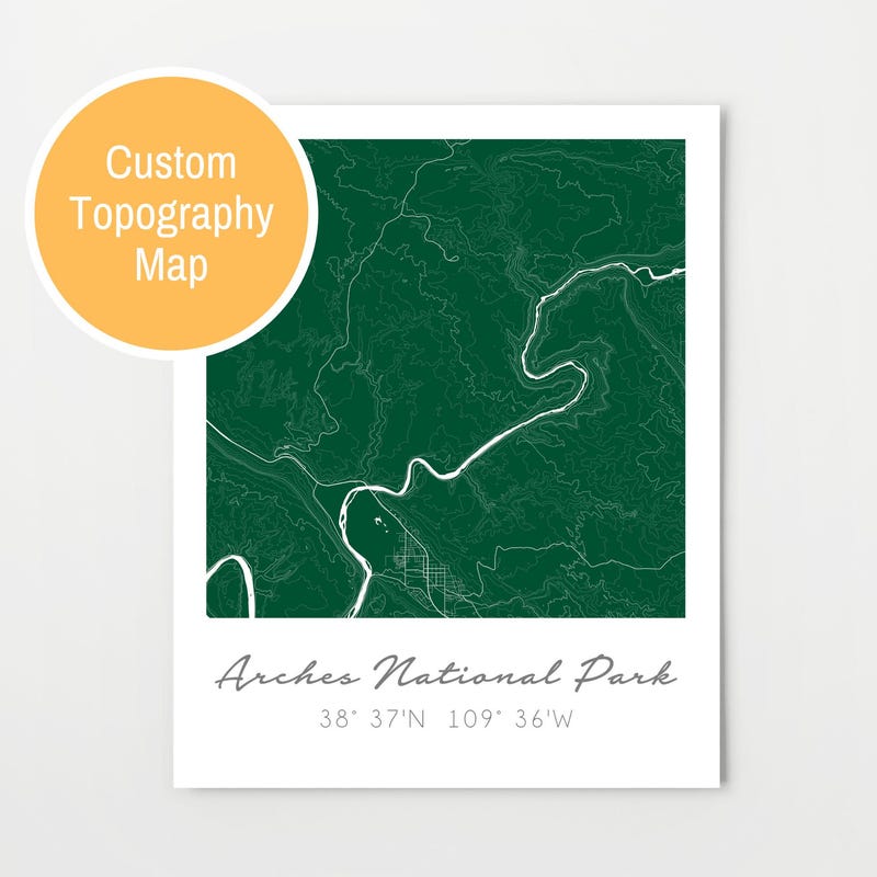 Custom Map Etsy