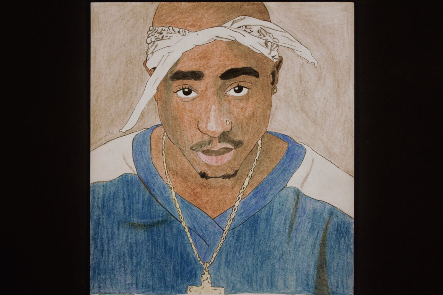 Framed Tupac Shakur Colorful Portrait - Etsy
