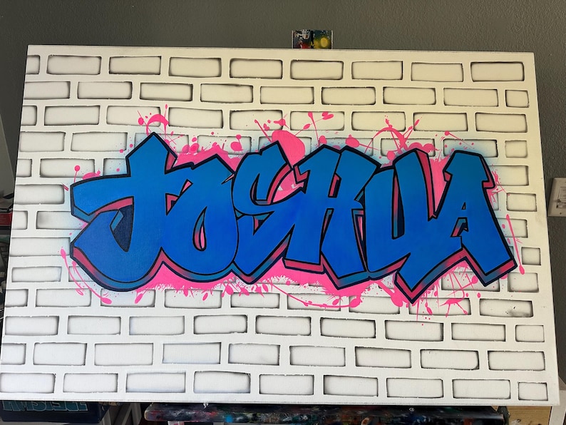 Custom Graffiti Airbrush Canvas Board | Personalized Original Art ...