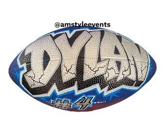 Custom Painted Football - Etsy