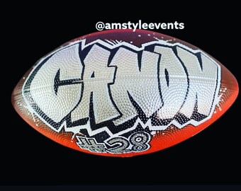 Custom Graffiti Football - Etsy