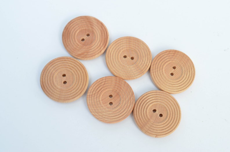 30mm Large Wooden Buttons eco friendly natural buttons 1 | Etsy