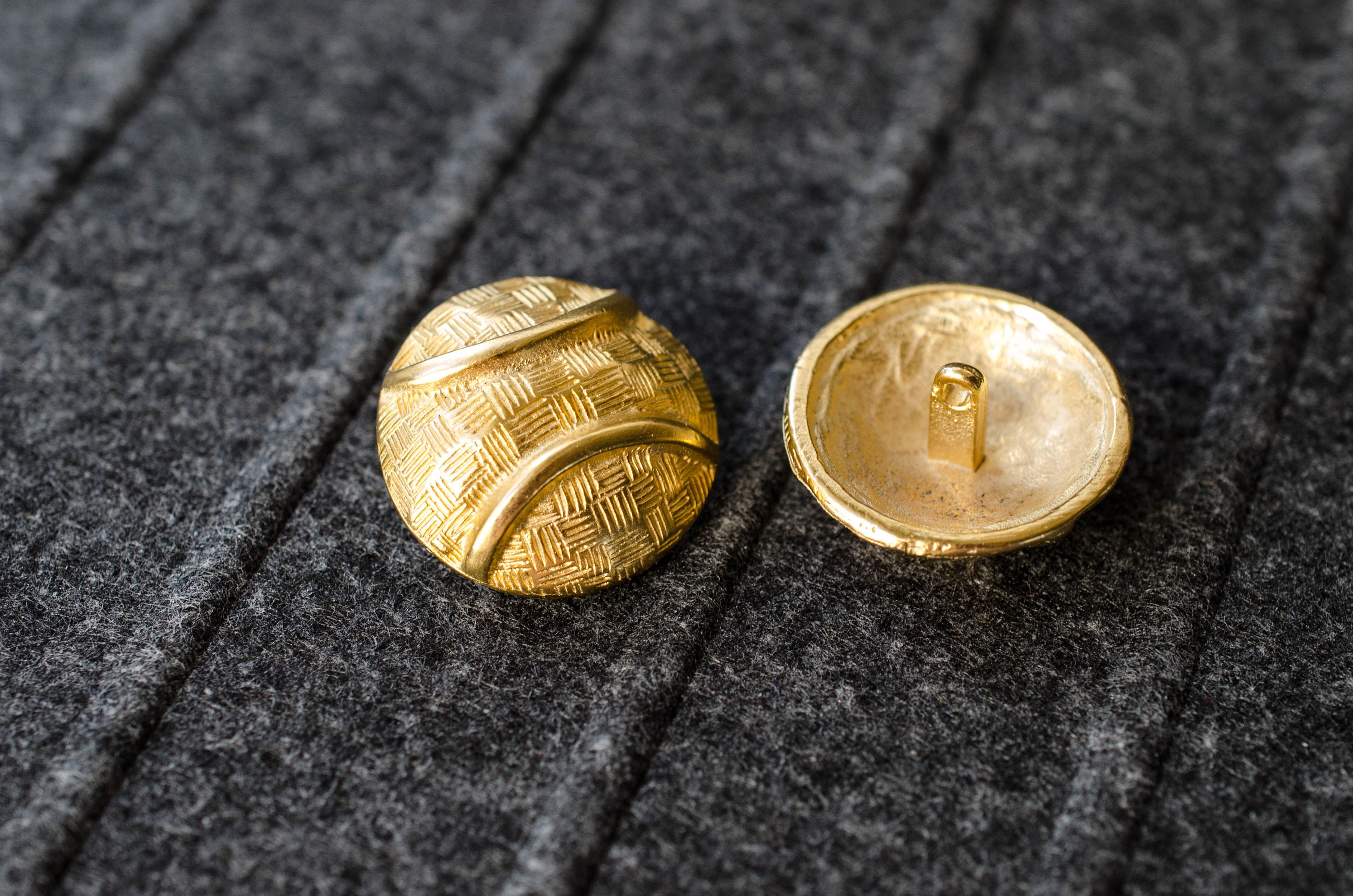 25mm Vintage Gold Metal Dome Shank Buttons Gold Plated - Etsy