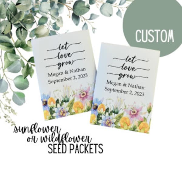 Wedding Seed Packets - Etsy