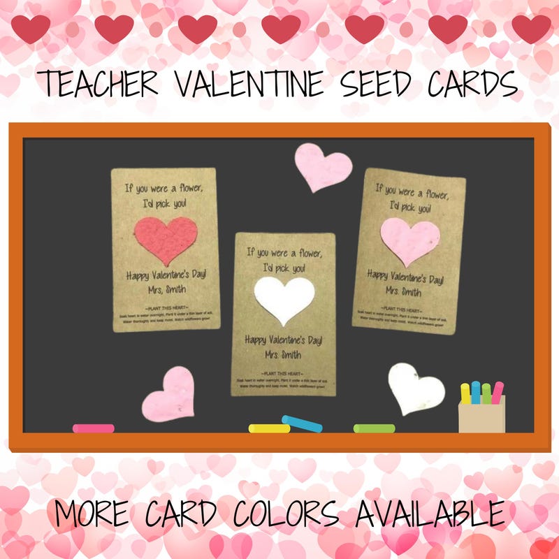 Teacher Valentine Card - Etsy