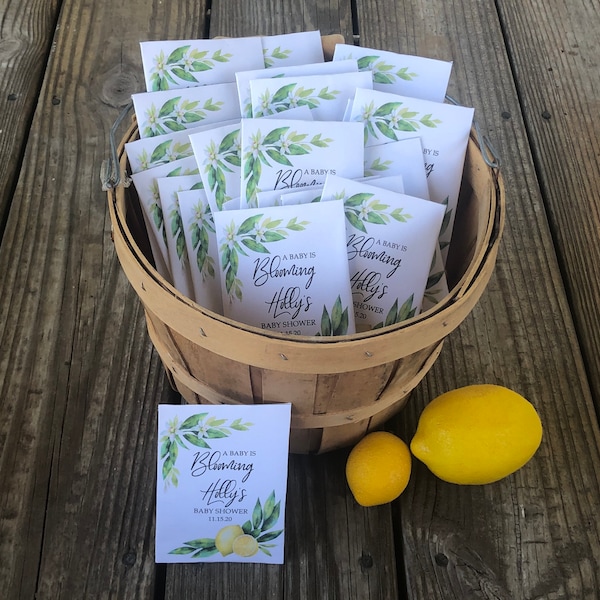 Lemon Favor Boxes - Etsy
