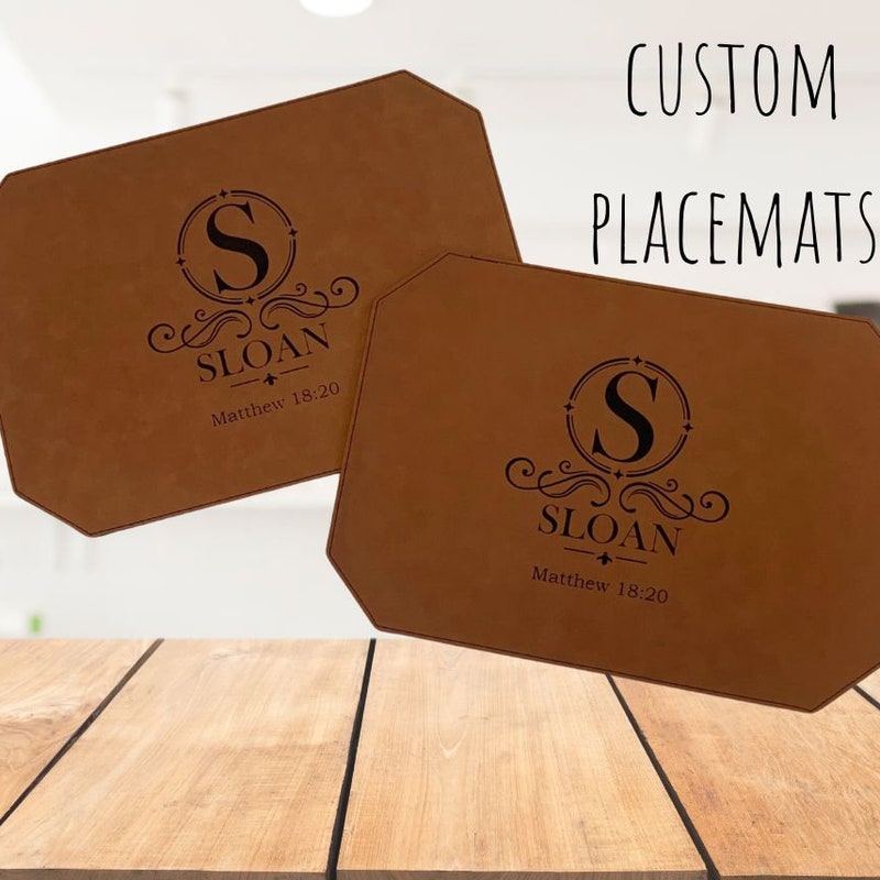 Personalized Custom Placemats - Etsy
