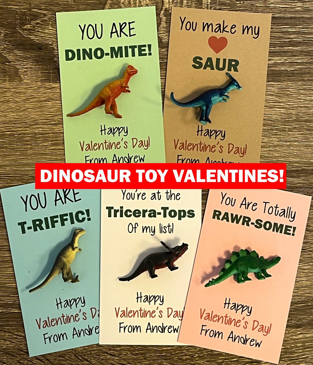 Kids Valentine's Day Cards, Dinosaur Valentine Cards, Dinosaur Party ...