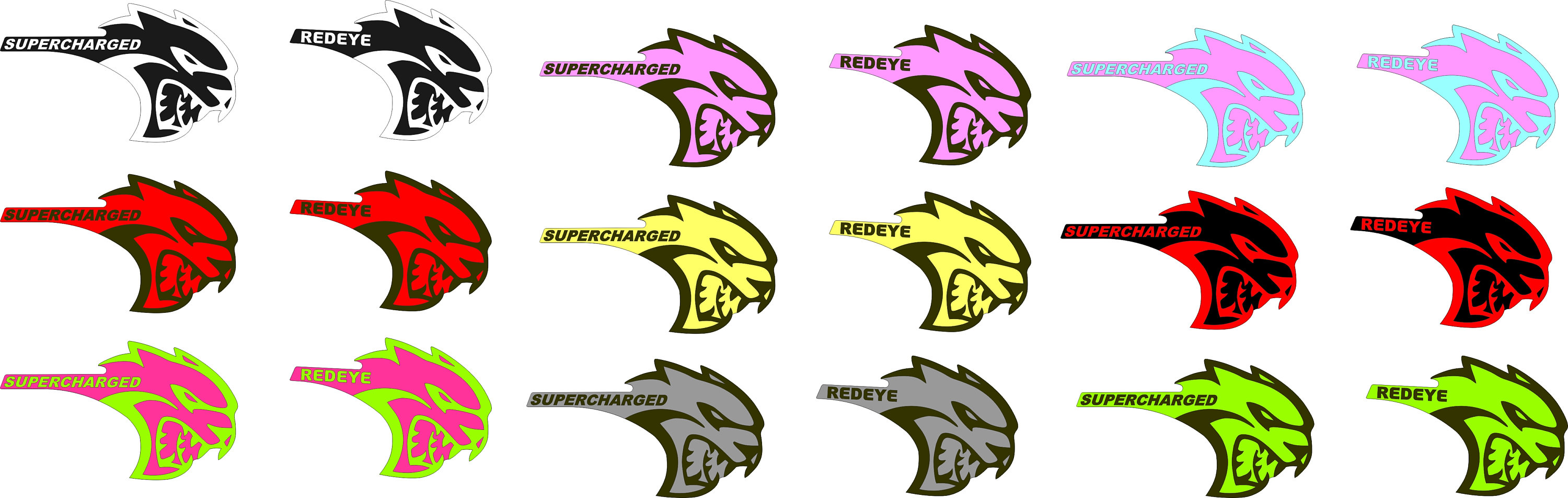 Hellcat en Scatpack Widebody Logo Variety Pack vector dxf ai - Etsy ...