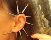 Spiked Ear Cuff Large Punk Rock Ear Wrap Tribal Jewelry | Etsy
