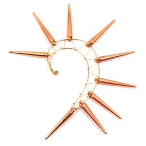 Spiked Ear Cuff Large Punk Rock Ear Wrap Tribal Jewelry Iroquois ...