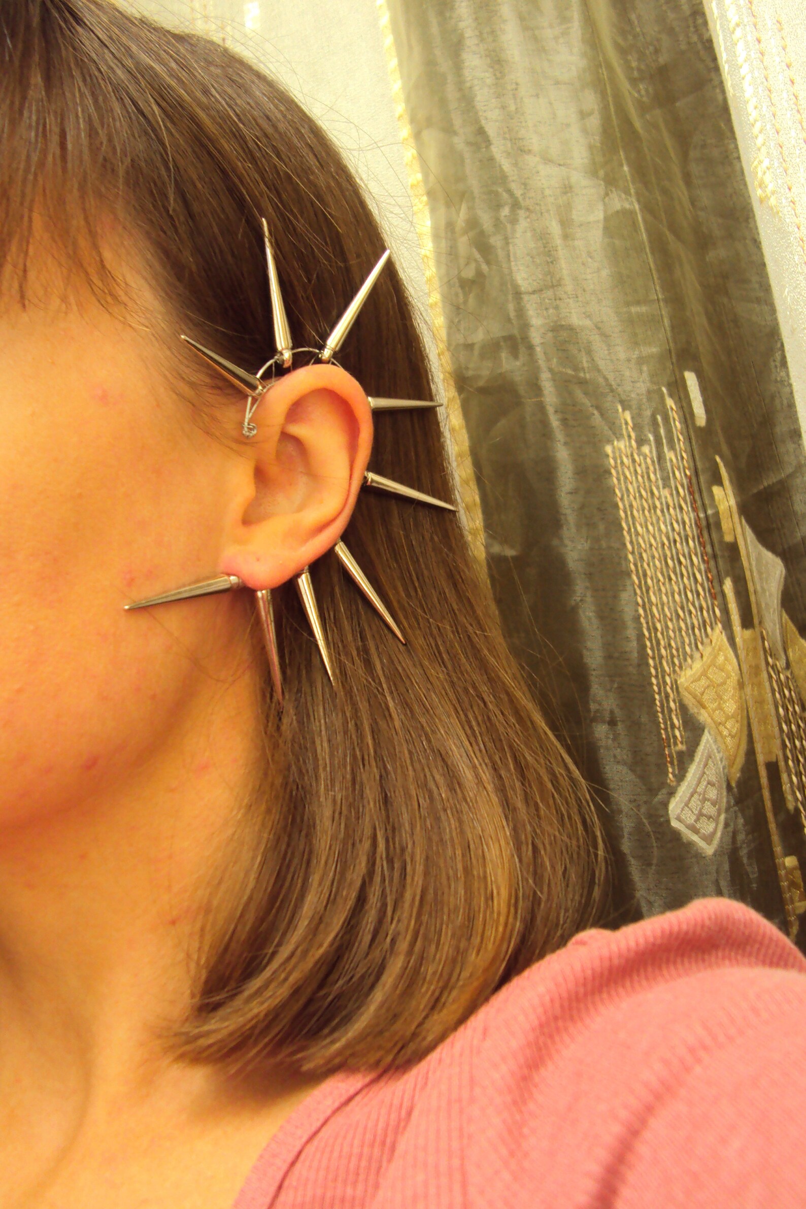 Spiked Ear Cuff Large Punk Rock Ear Wrap Tribal Jewelry - Etsy