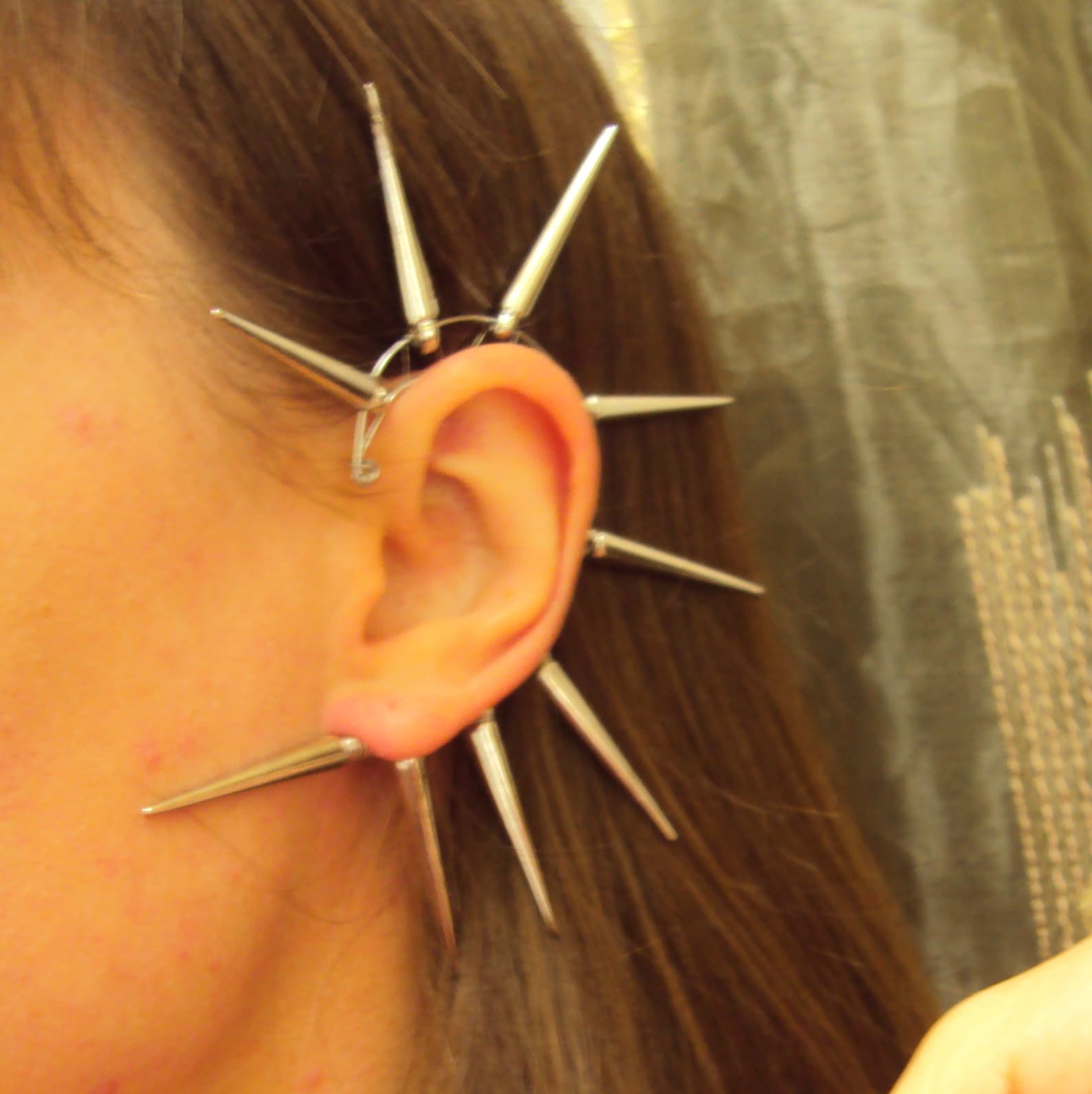Spiked Ear Cuff Large Punk Rock Ear Wrap Tribal Jewelry - Etsy