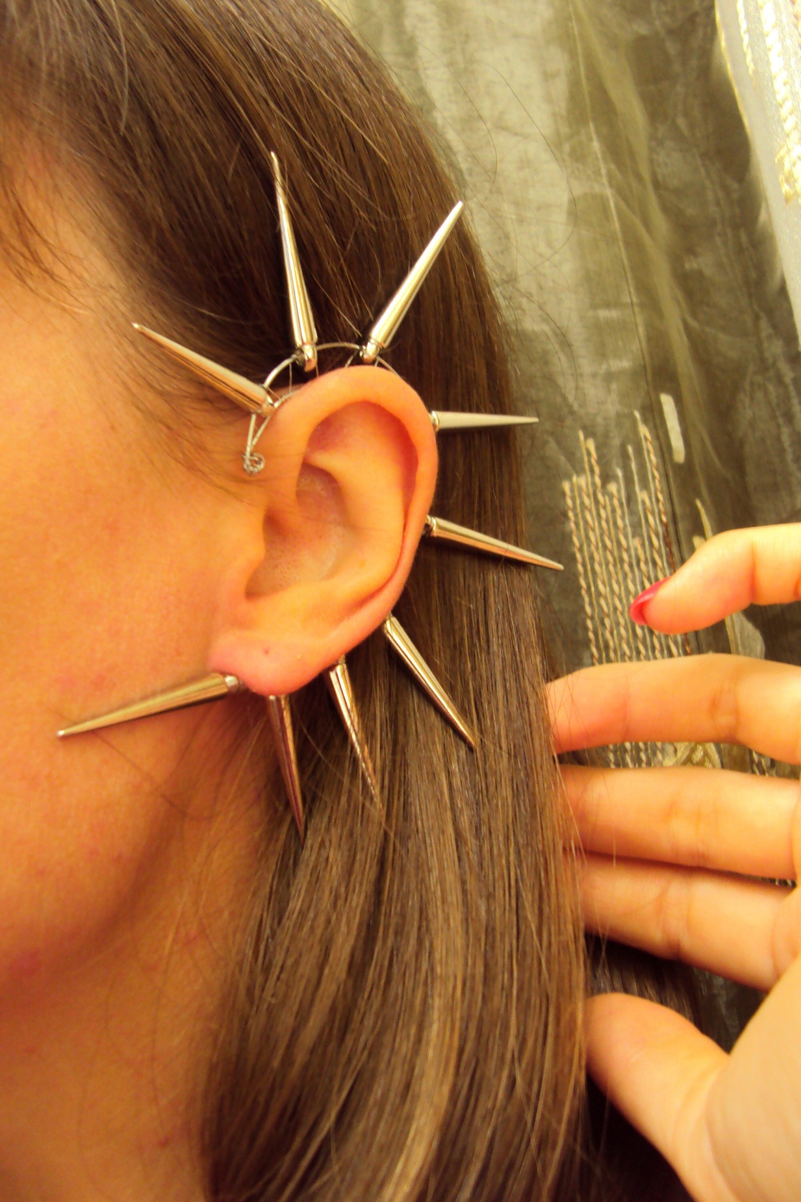 Spiked Ear Cuff Large Punk Rock Ear Wrap Tribal Jewelry - Etsy