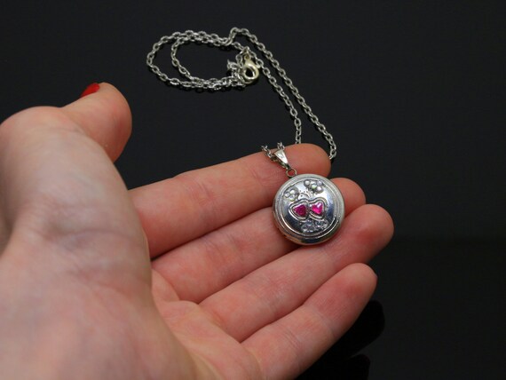 Red Heart Locket for Women Custom Photo Locket Necklace | Etsy