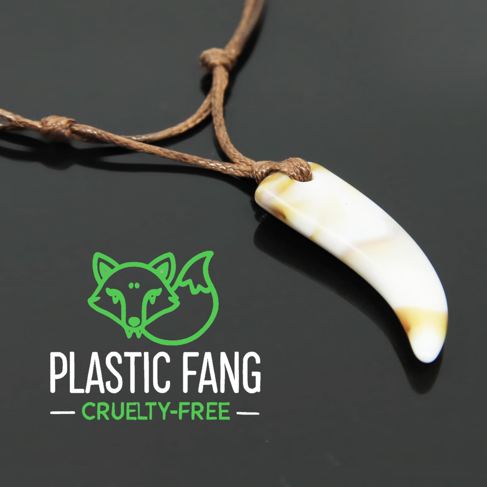 Tooth Necklace, Plastic Faux Fang Tribal Lion Teeth Jewelry, Amulet ...
