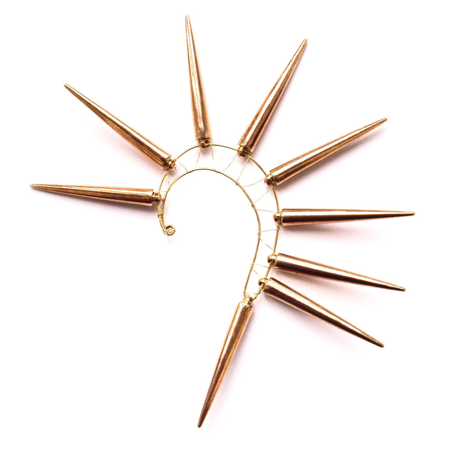 Large Spiked Ear Cuff Goddess Ear Wrap Modern Urban | Etsy