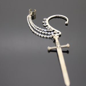 Sword Cuff Earrings No Piercing Ear Wrap Pirate Cosplay - Etsy