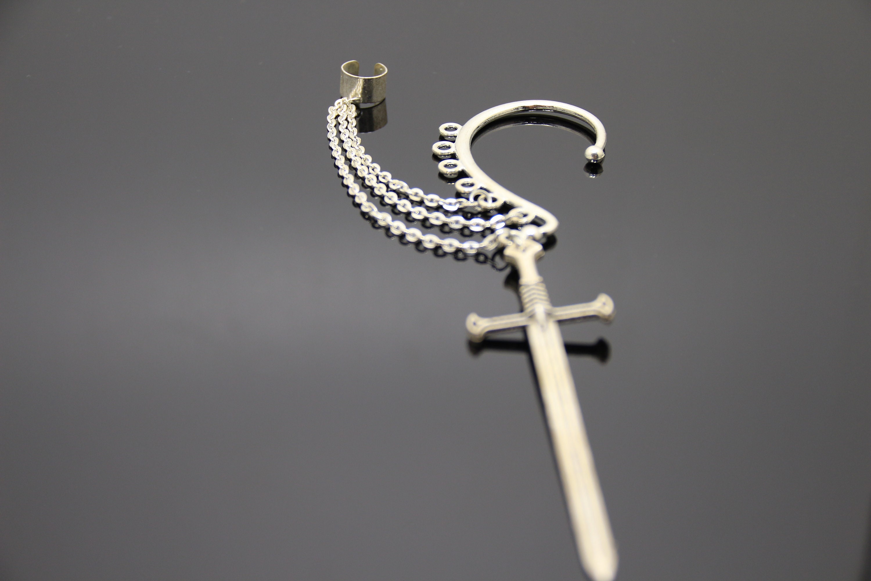 Sword Cuff Earrings No Piercing Ear Wrap Pirate Cosplay | Etsy Canada