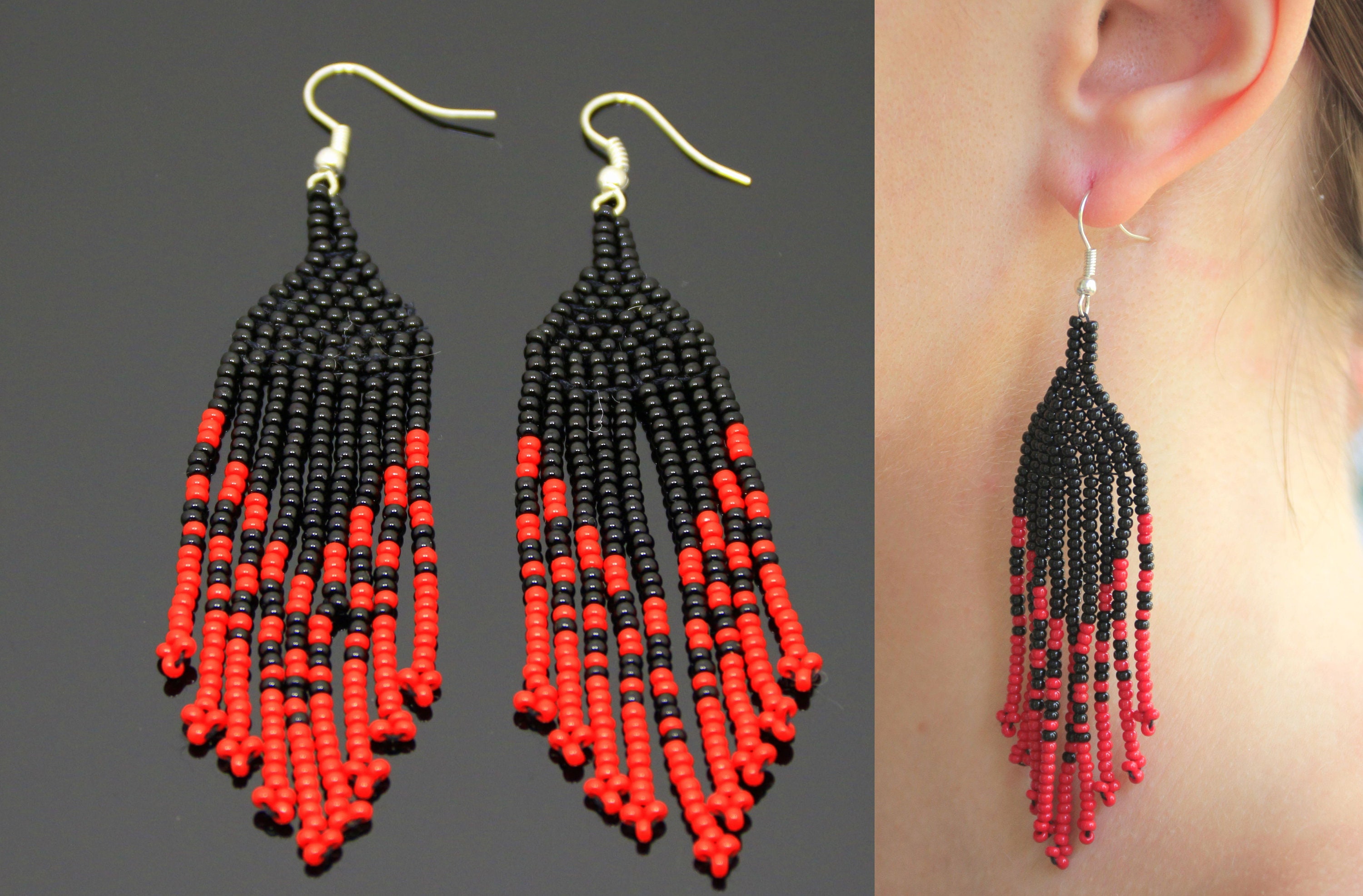 Black Vampire Earrings, Bloody Gothic Jewelry, Halloween Costume ...