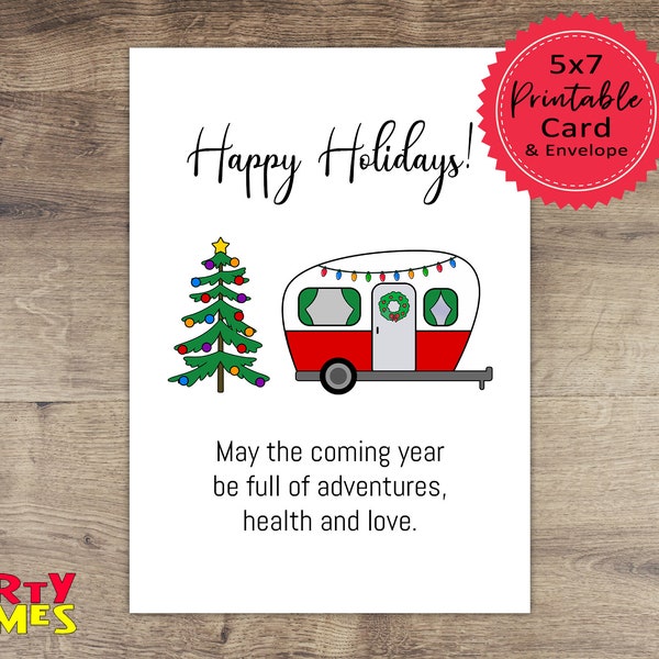 Camper Greeting Card - Etsy