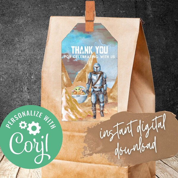 Grogu Thank You Tag - Etsy Ireland