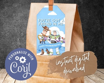 You've Got a Friend in Me Toy Story Party Favor/goody Tags - Etsy