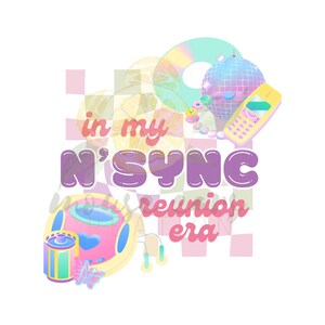 N'sync Sublimation Digital Print, Boy Band PNG, 90s Pop Music Image ...