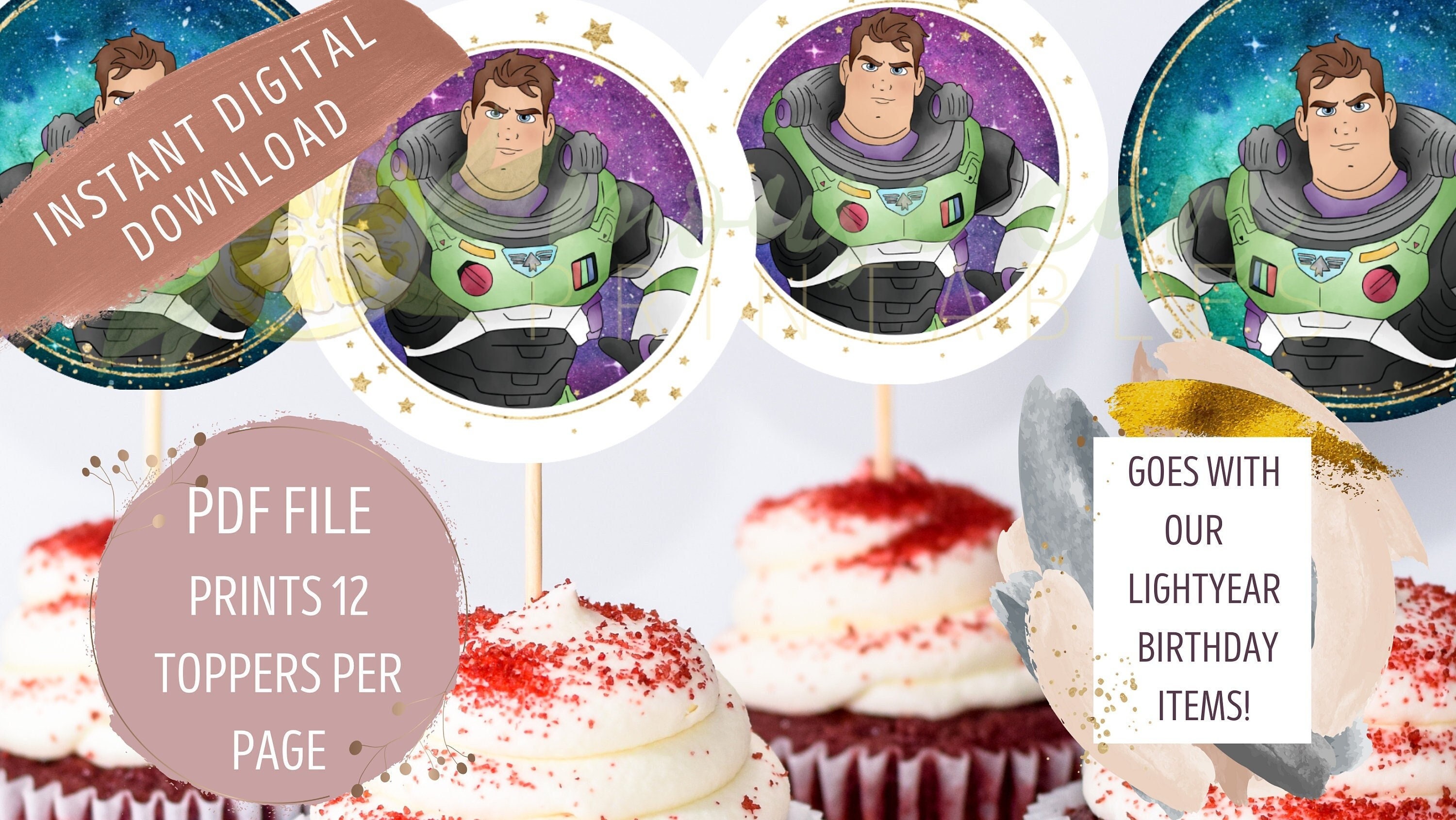 Buzz Lightyear Cupcake Toppers