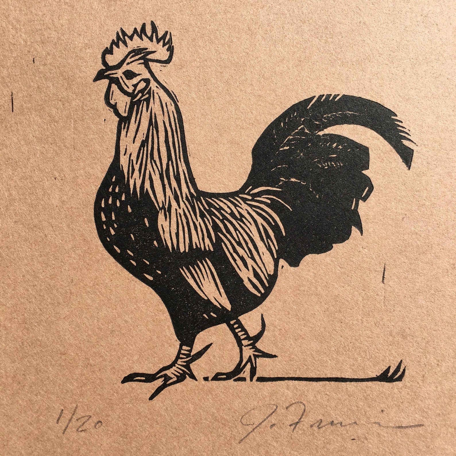 Rooster Print - Etsy