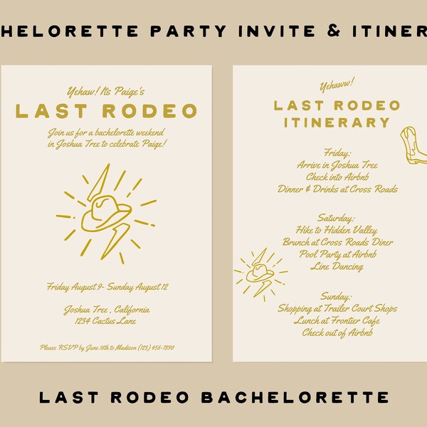 Last Rodeo Hen Party - Etsy Australia