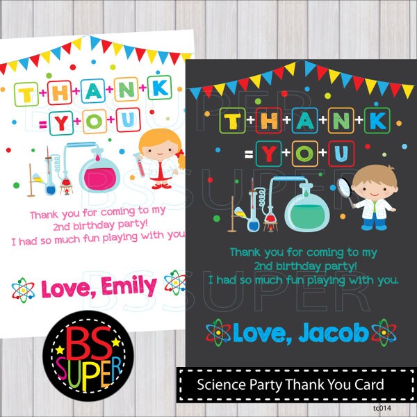 Science Thank You - Etsy