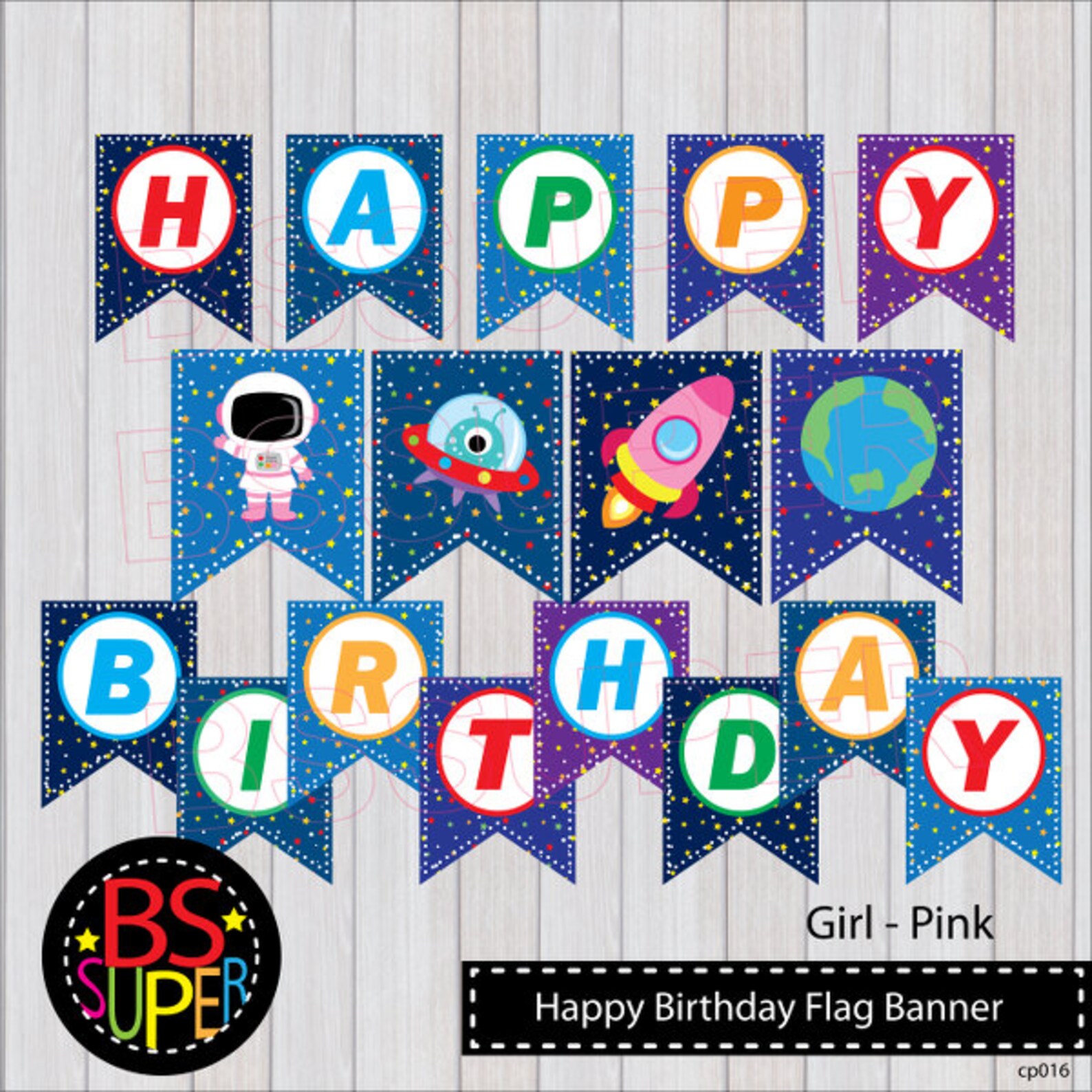 Outer Space Birthday Banner Space Birthday Party Banner - Etsy