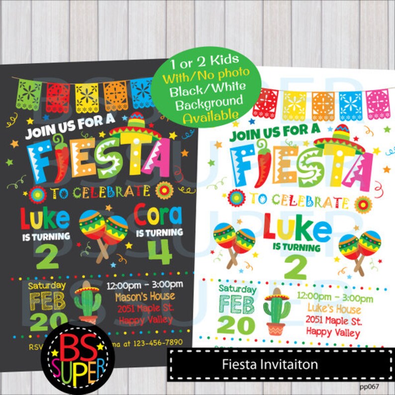 Fiesta Invitation Fiesta Birthday Invitation Fiesta Party - Etsy