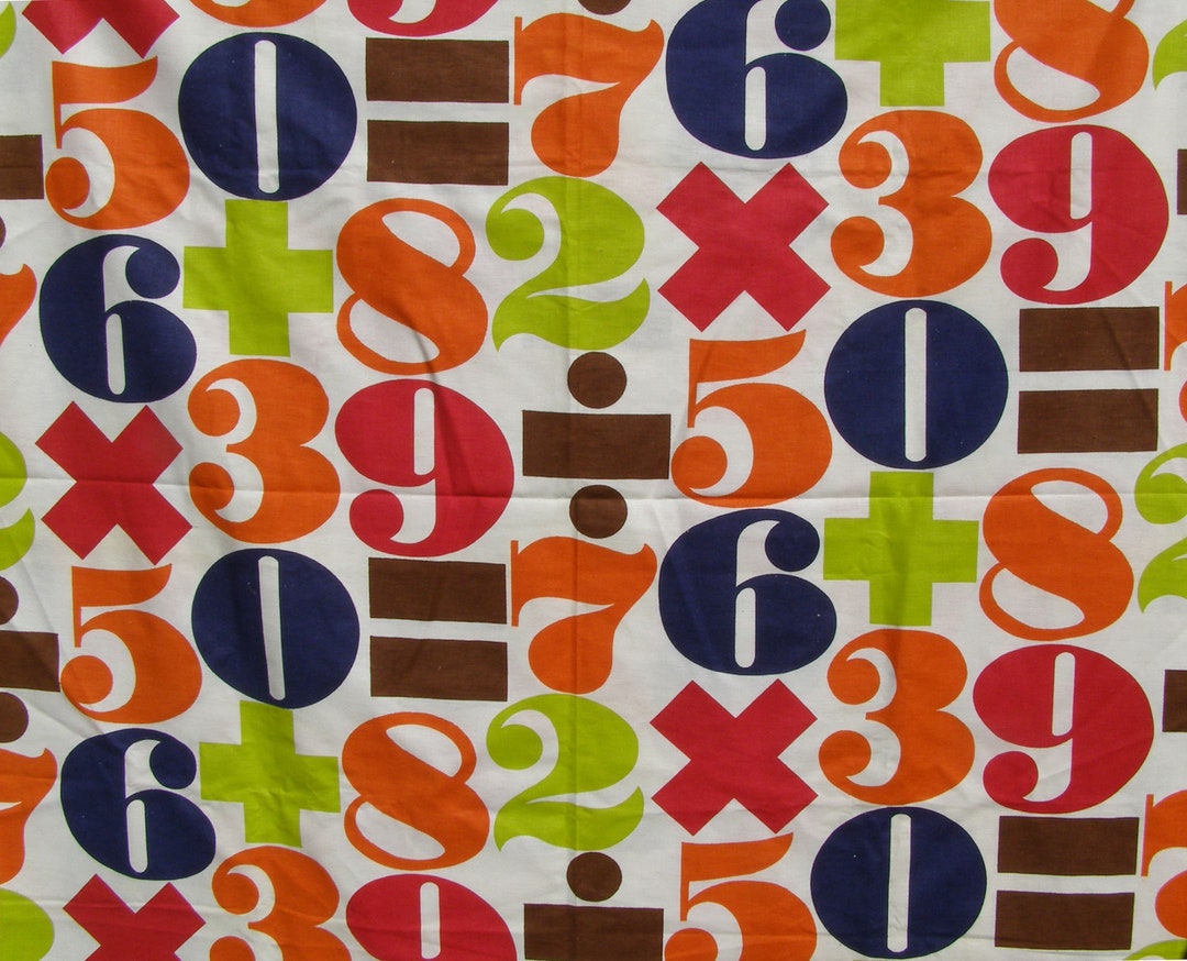 NUMBERS Fabric Attributed to Alexander Girard - Etsy