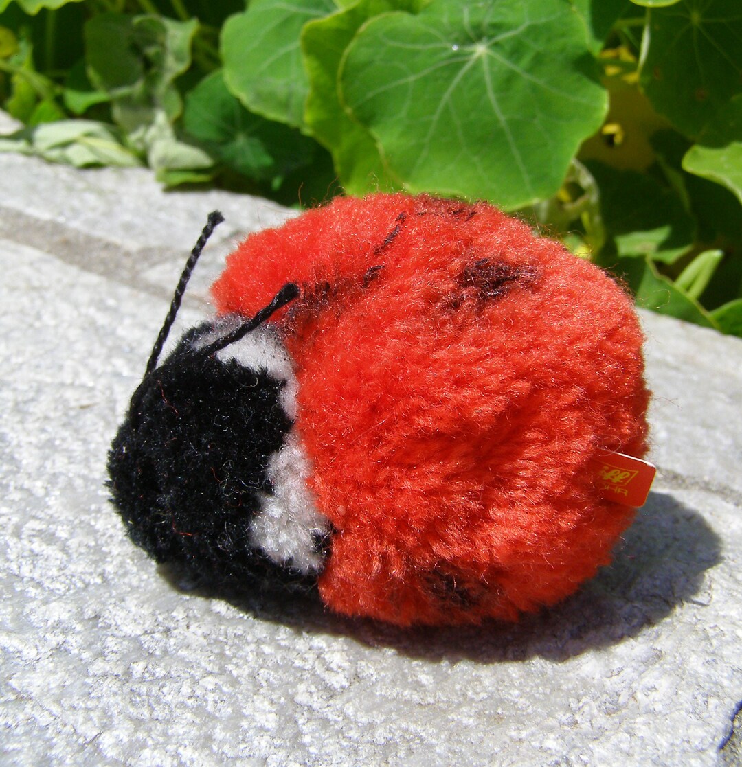 Vintage Steiff Pom Pom Ladybug - Etsy